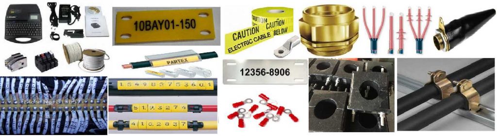 Caution Tape, Unistrut channel and cable mesh, cable tags, underground ...