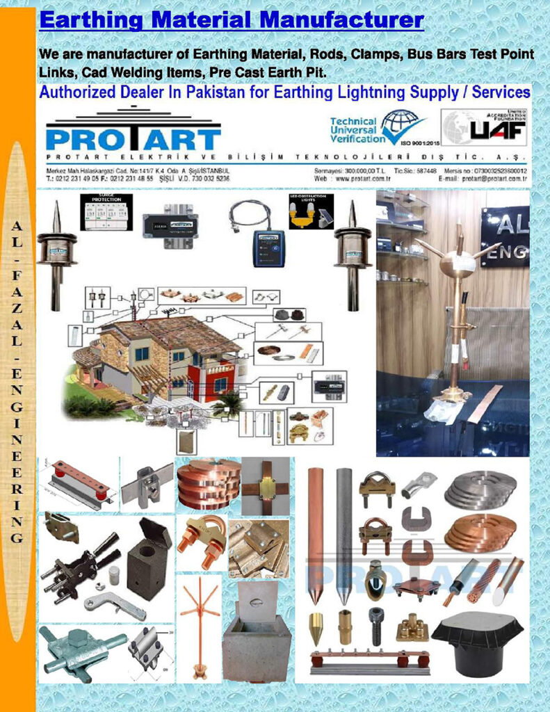 Earthing Materials Manufacturers & Suppliers in Pakistan - Al Fazal ...