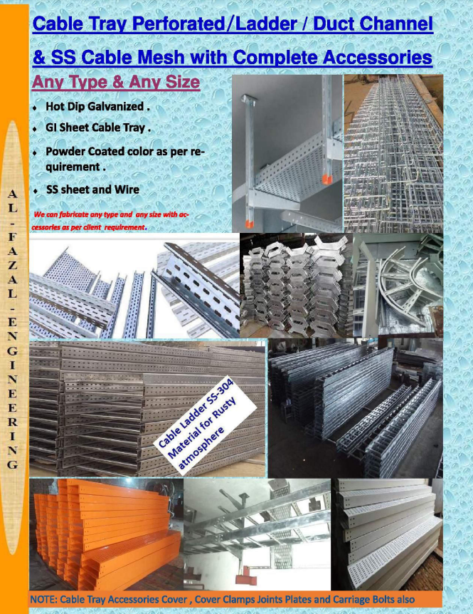 8 - Cable Tray, Cable Tray in Pakistan, Cable Tray, Hot Dip, Al Fazal ...